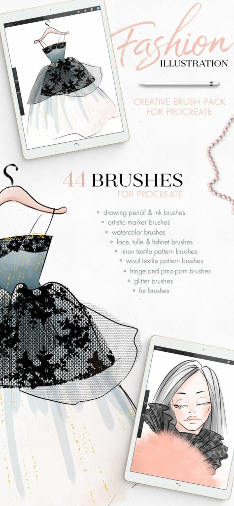 Procreate Fashion Illustration Set – MasterBundles
