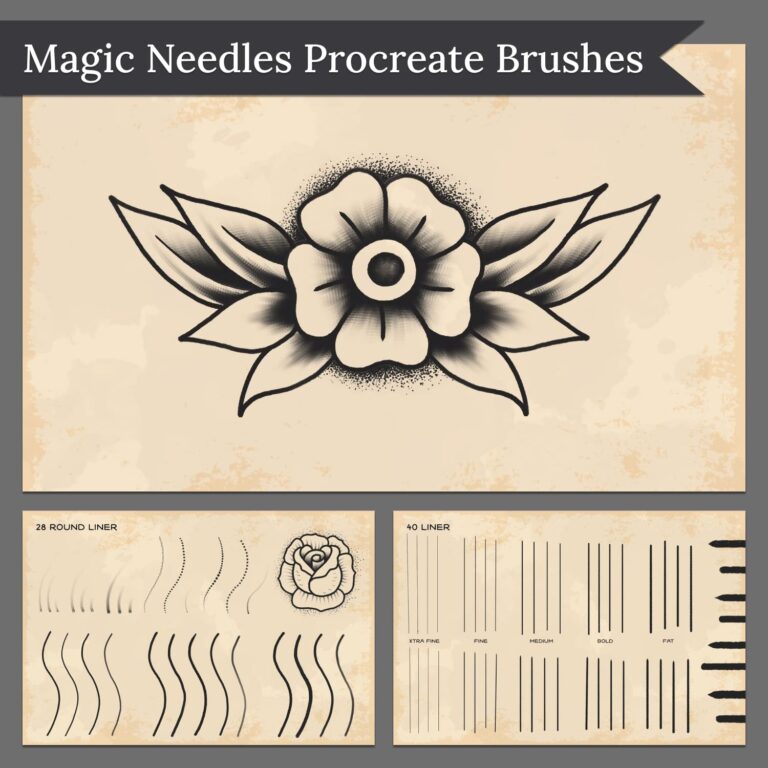 Magic Needles Procreate Brushes – MasterBundles