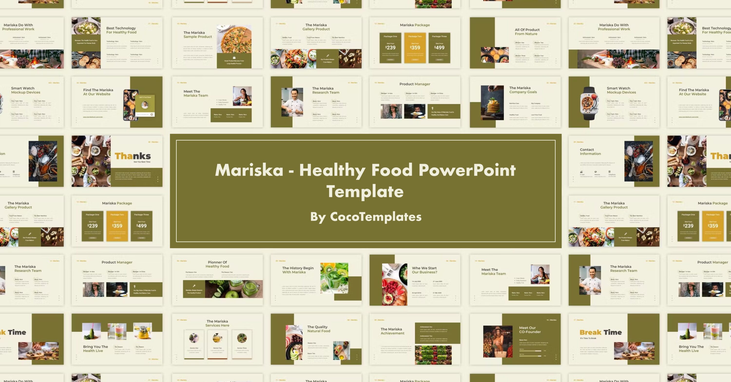 Mariska - Healthy Food PowerPoint Template – MasterBundles