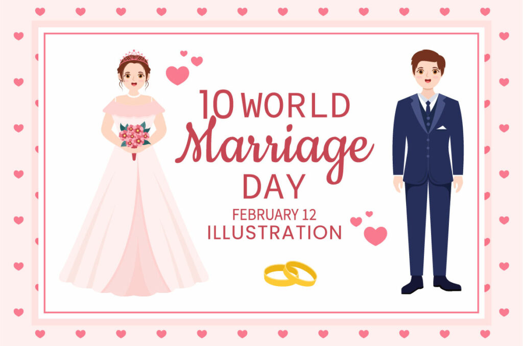 10 World Marriage Day Illustration - MasterBundles