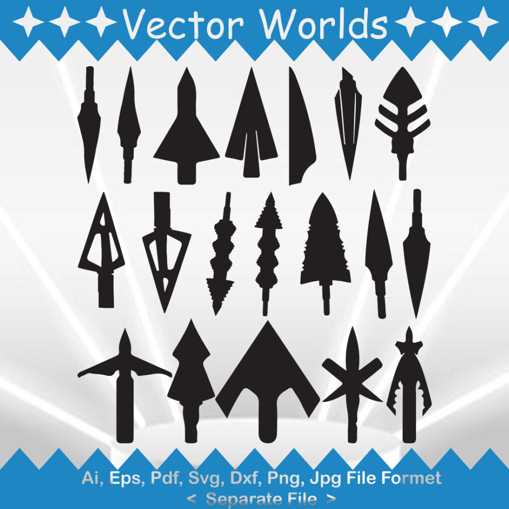 Broadhead Arrows SVG Vector Design - MasterBundles