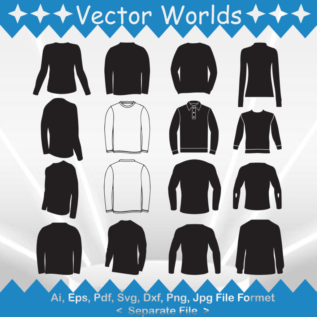 Long Sleeve T-Shirt SVG Vector Design | MasterBundles
