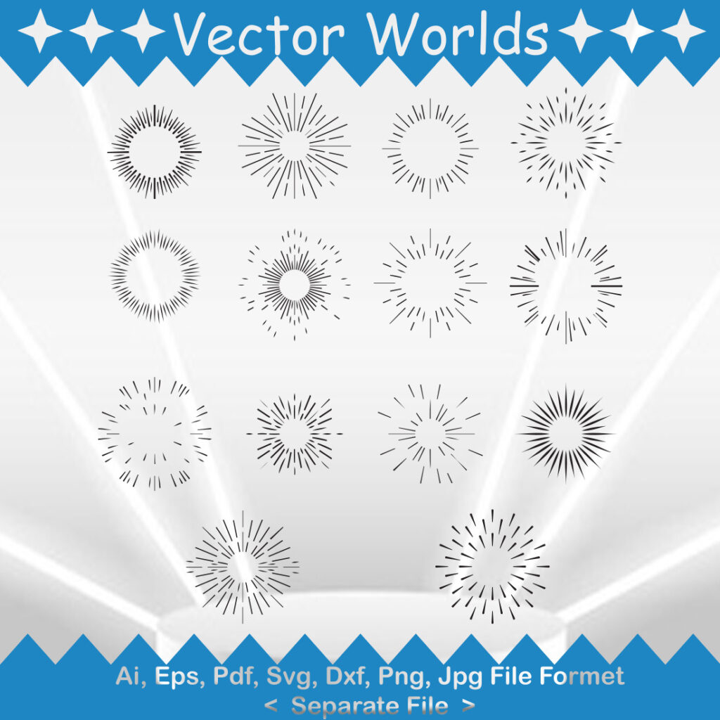 Sunburst SVG Vector Design - MasterBundles