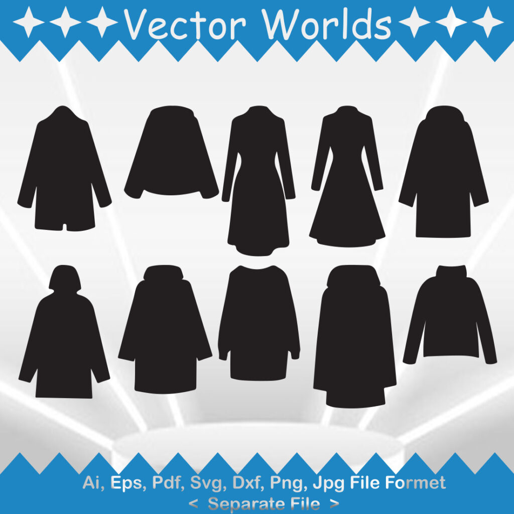 Winter Coat SVG Vector Design - MasterBundles
