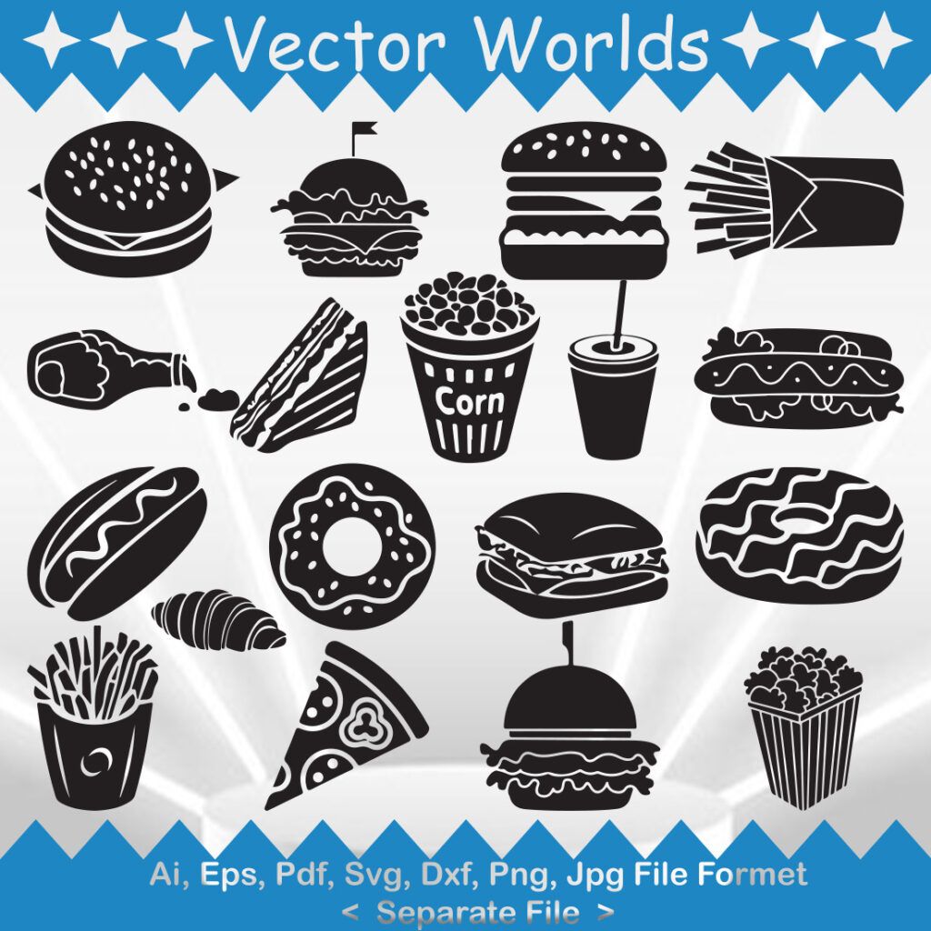 Fast Food SVG Vector Design - MasterBundles