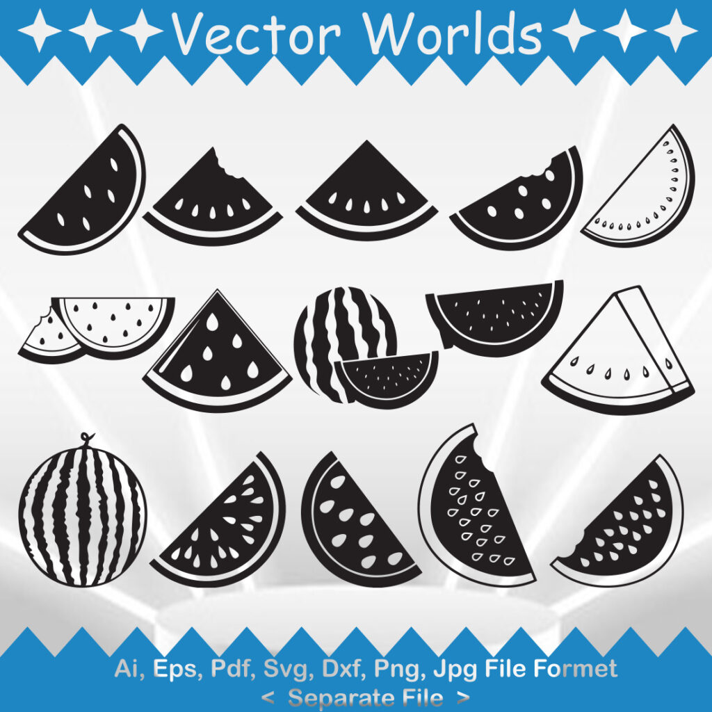 Watermelon SVG Vector Design - MasterBundles