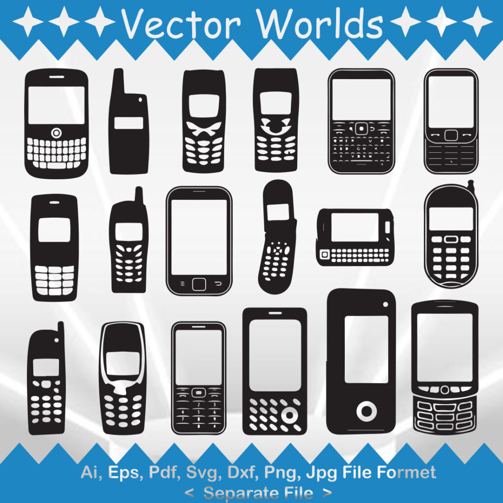 Button Phones SVG Vector Design - MasterBundles