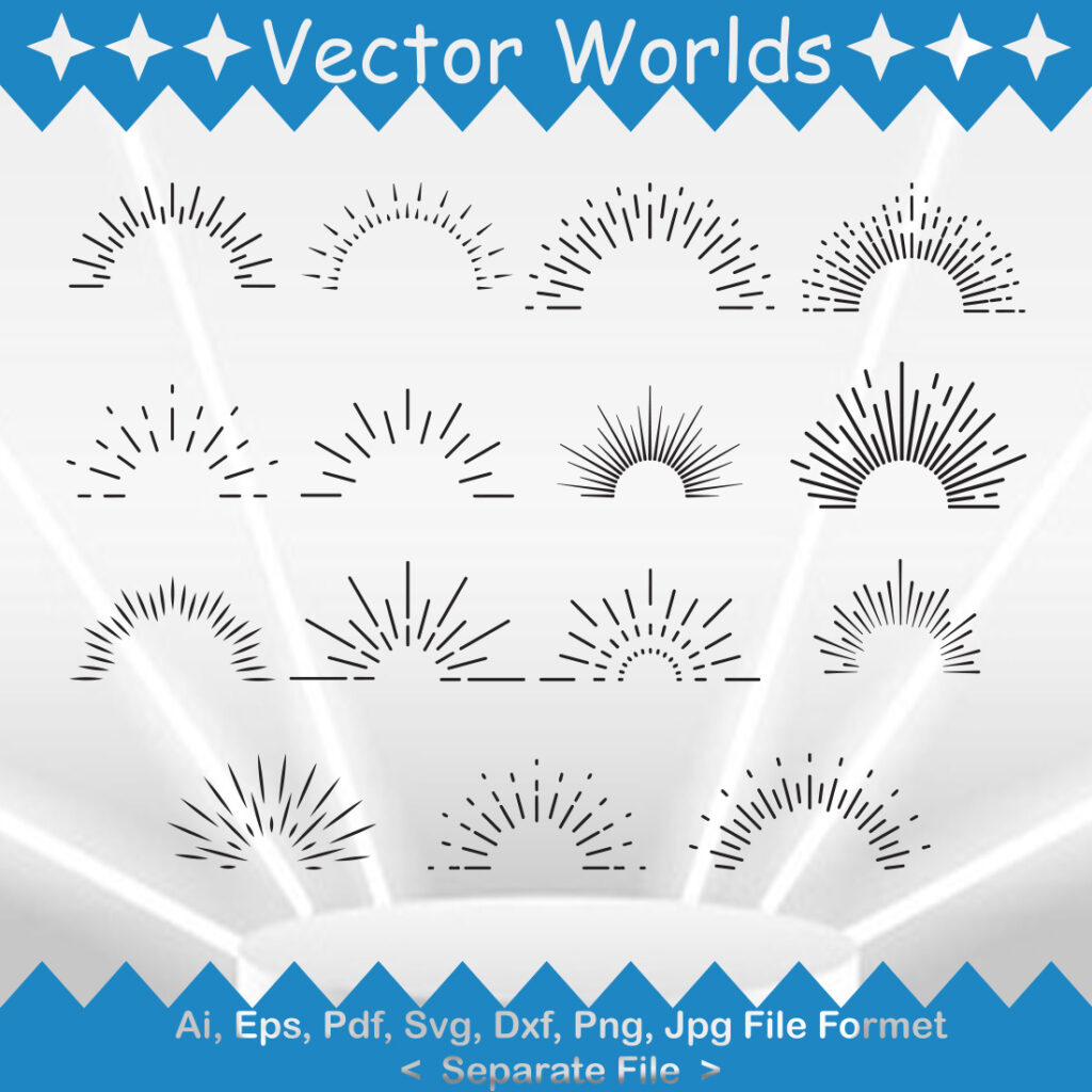 Sunburst SVG Vector Design - MasterBundles