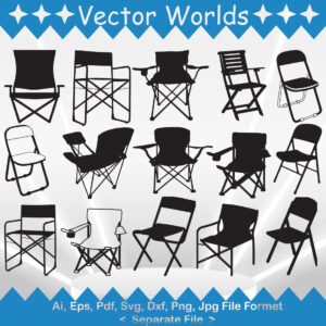 Camping Chair SVG Vector Design - MasterBundles
