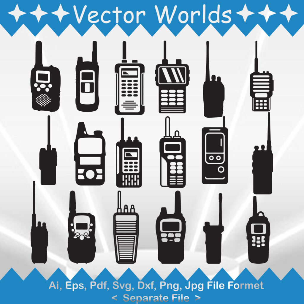 Walkie Talkie SVG Vector Design - MasterBundles