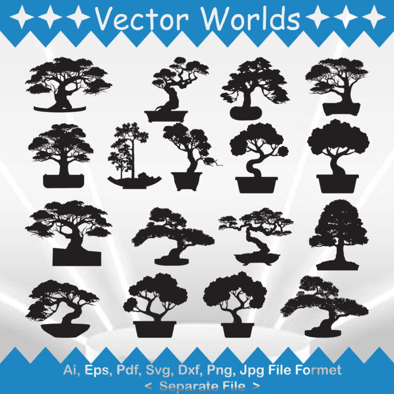 Bonsai Tree SVG Vector Design - MasterBundles