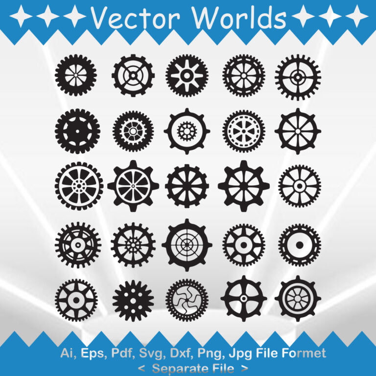 Gear Icon SVG Vector Design - MasterBundles