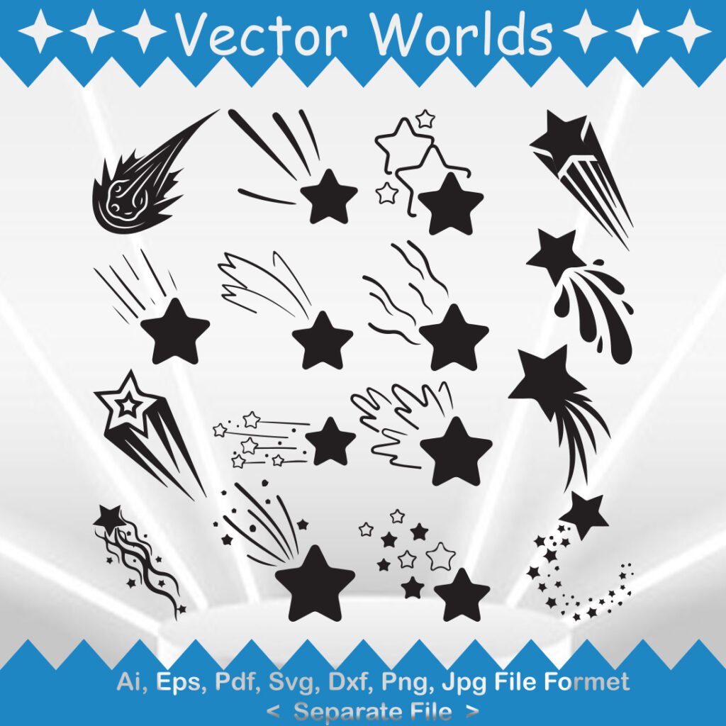Meteor Comet SVG Vector Design - MasterBundles