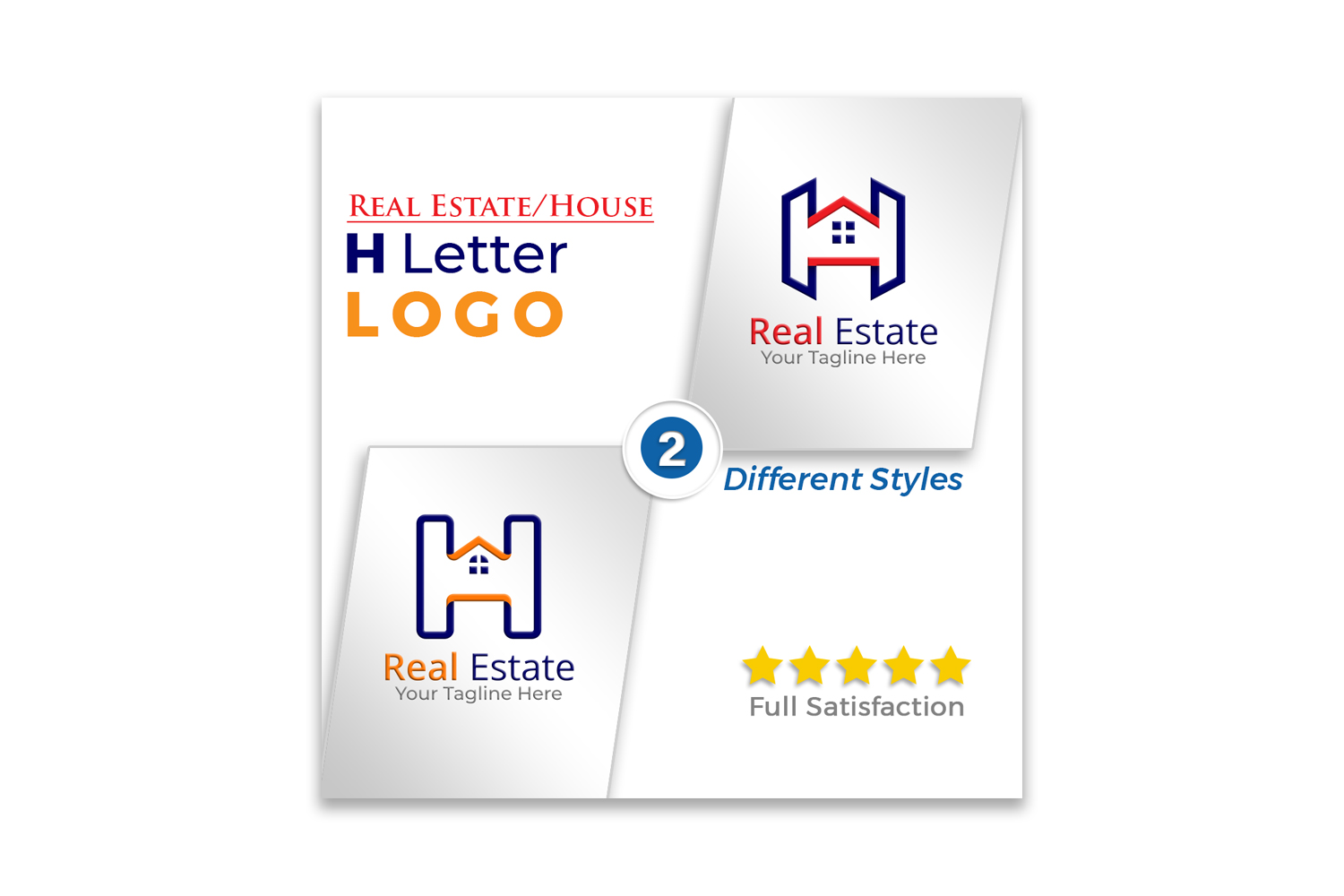 H Letter Property Rent Service Logo Design - MasterBundles