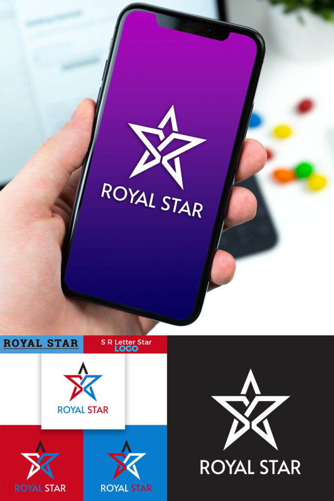 Royal Star S R Letter Luxury Elegant Logo - MasterBundles