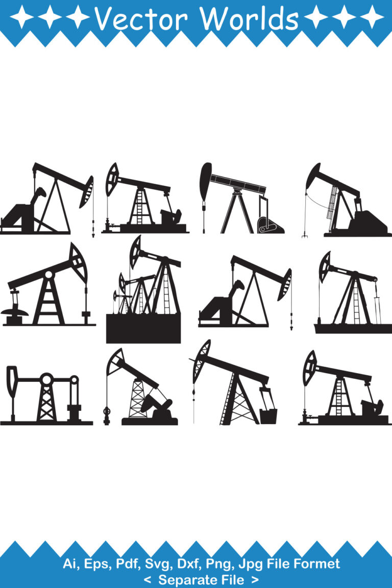 Pump Jack Svg Vector Design Masterbundles