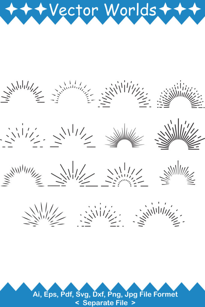 Sunburst SVG Vector Design - MasterBundles