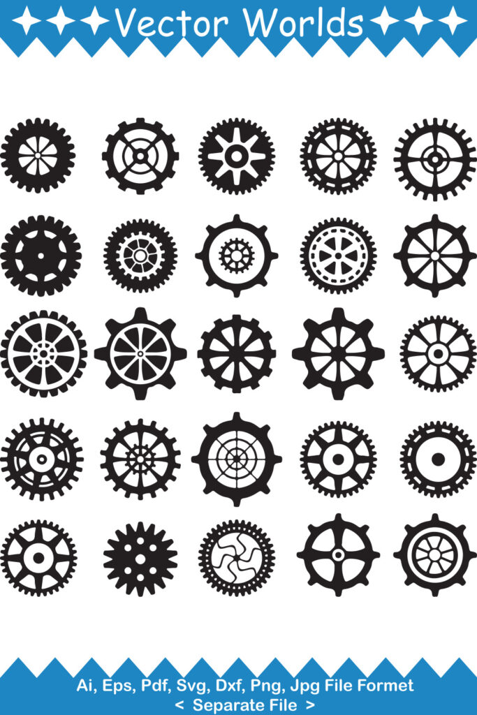 Gear Icon SVG Vector Design - MasterBundles