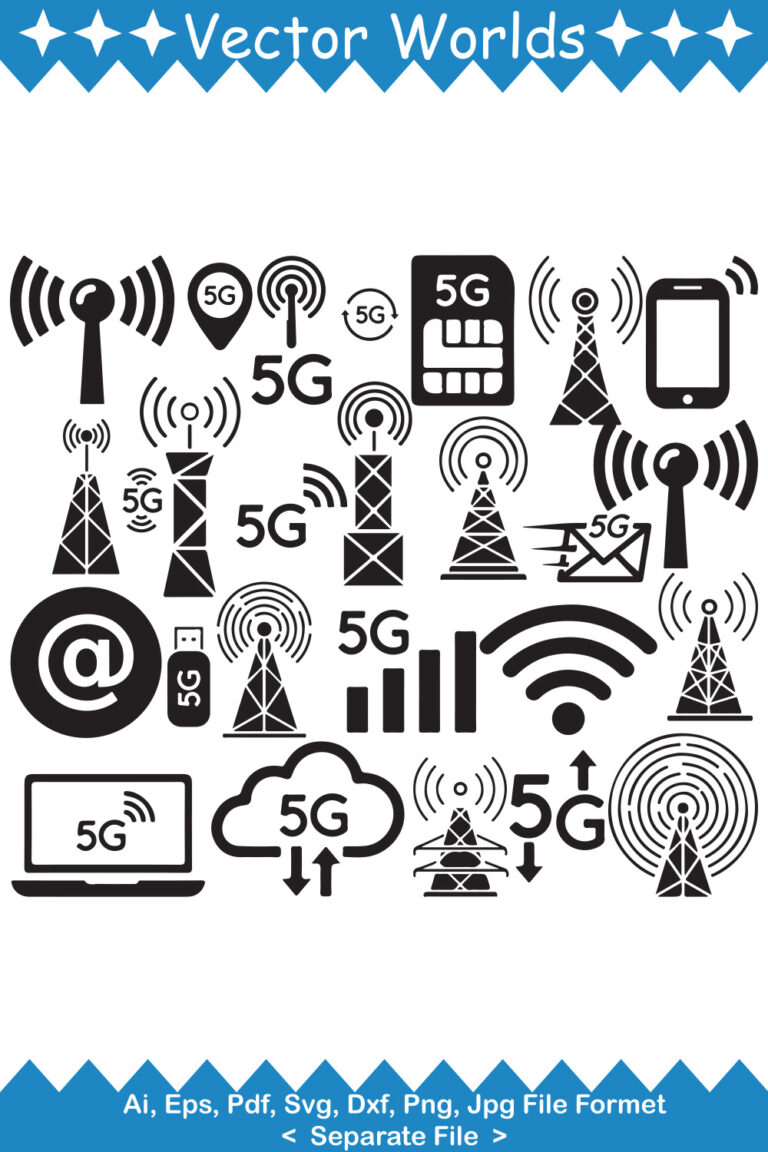 Cell Tower SVG Vector Design - MasterBundles