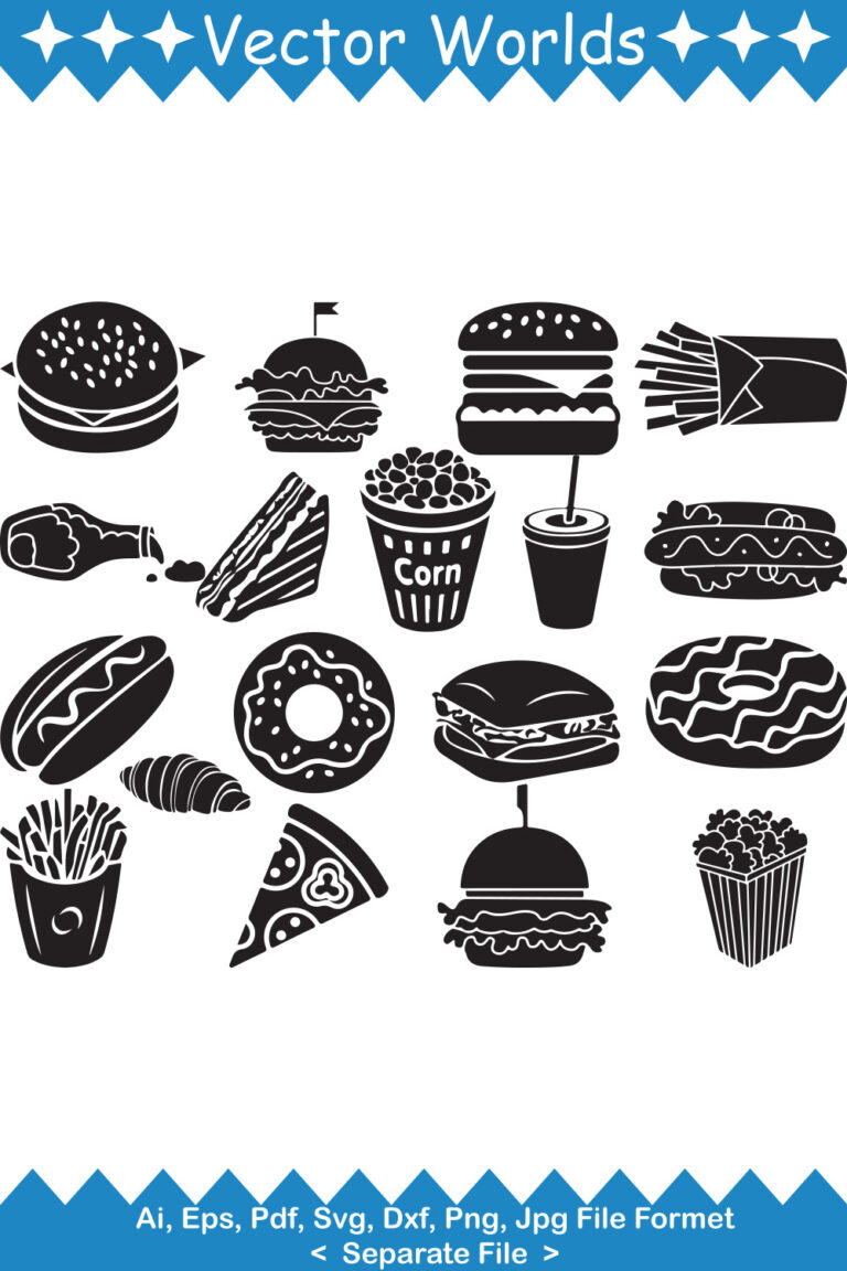 Fast Food SVG Vector Design - MasterBundles