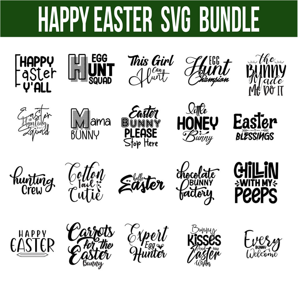 T-shirt Happy Easter Typography SVG Design - MasterBundles