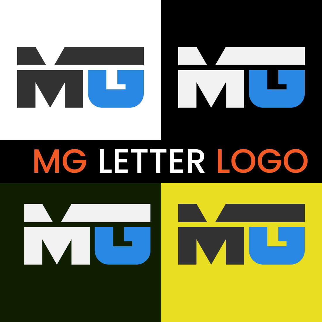 MG Letter logo Design Template - MasterBundles