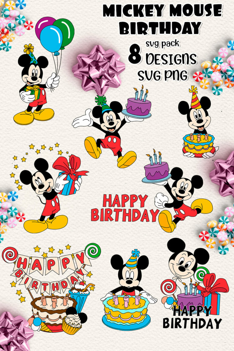 Mickey Mouse Birthday SVG – MasterBundles