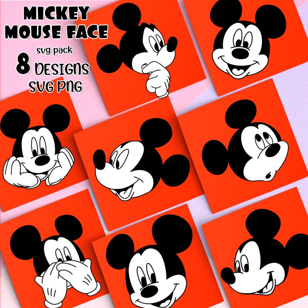 Mickey Mouse Face SVG – MasterBundles