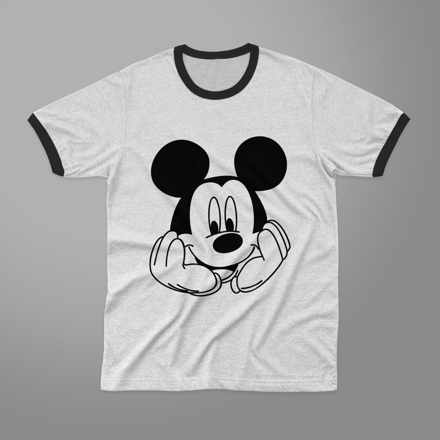 Mickey Mouse Face SVG T-shirt Designs – MasterBundles