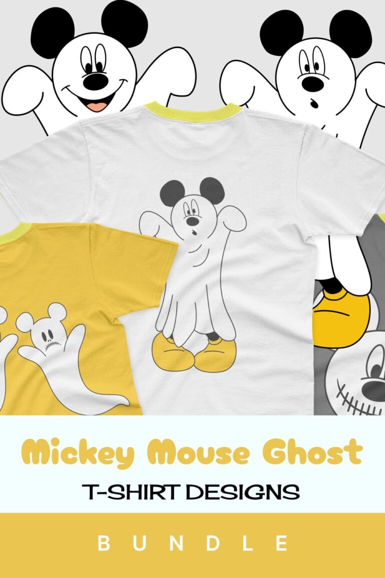 Mickey Mouse Ghost SVG T-shirt Designs – MasterBundles