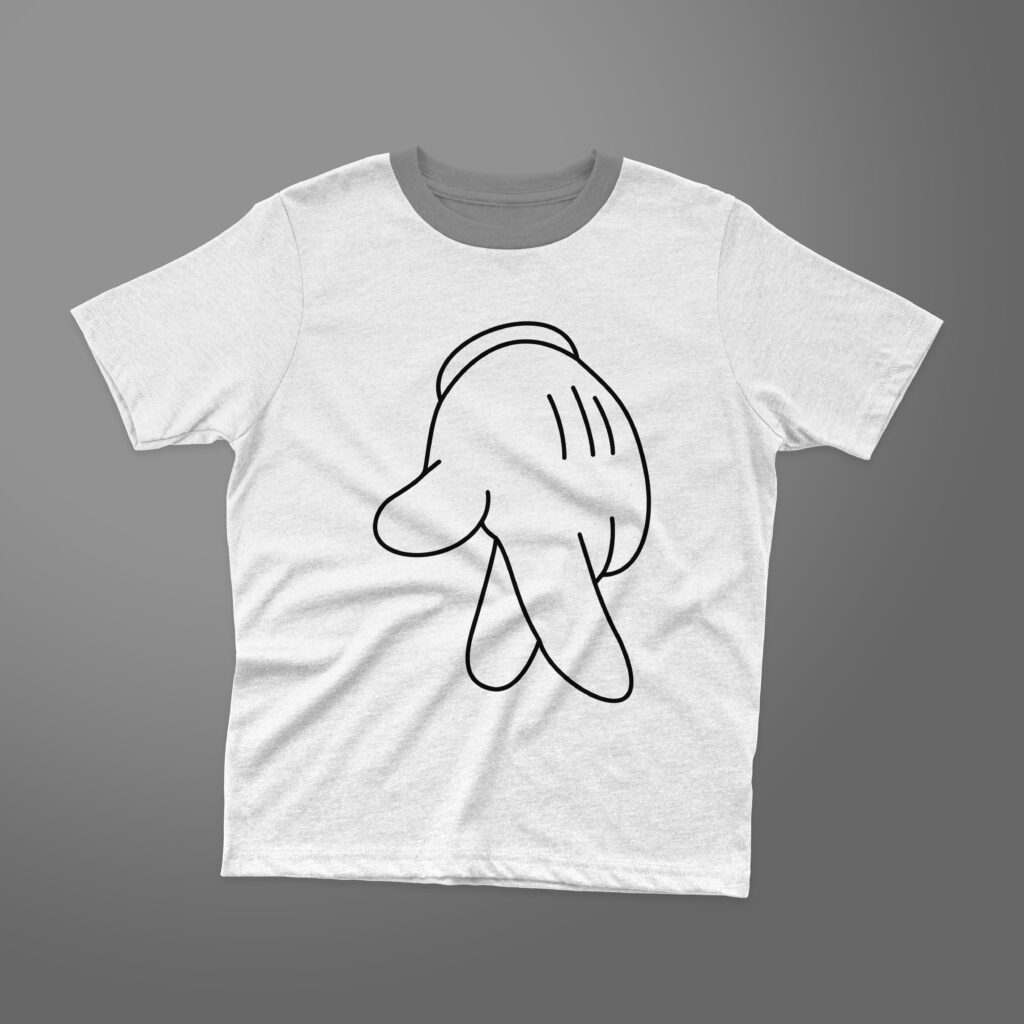 Mickey Mouse Hands SVG T-shirt Designs – MasterBundles