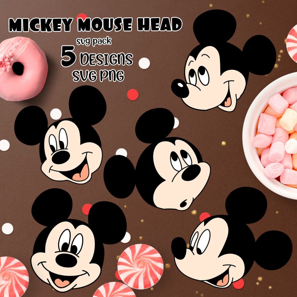 Mickey Mouse Head SVG – MasterBundles