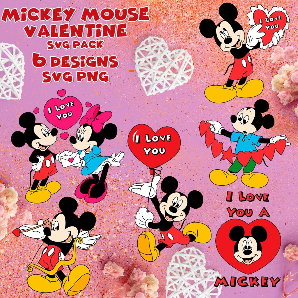 Mickey Mouse Valentine SVG – MasterBundles