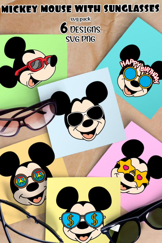 Mickey Mouse with Sunglasses SVG – MasterBundles