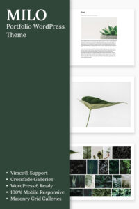 Milo - Portfolio WordPress Theme – MasterBundles