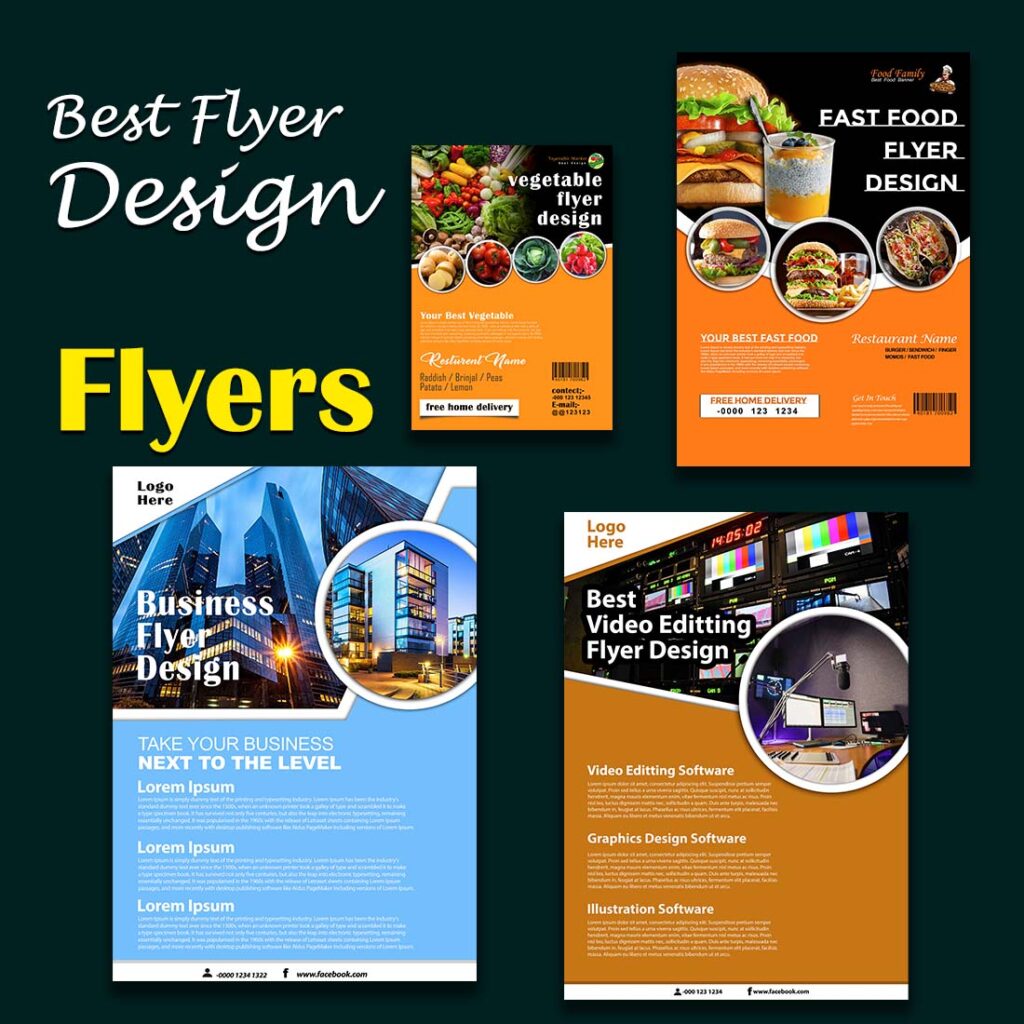 4 Vintage Style Flyers Design - MasterBundles