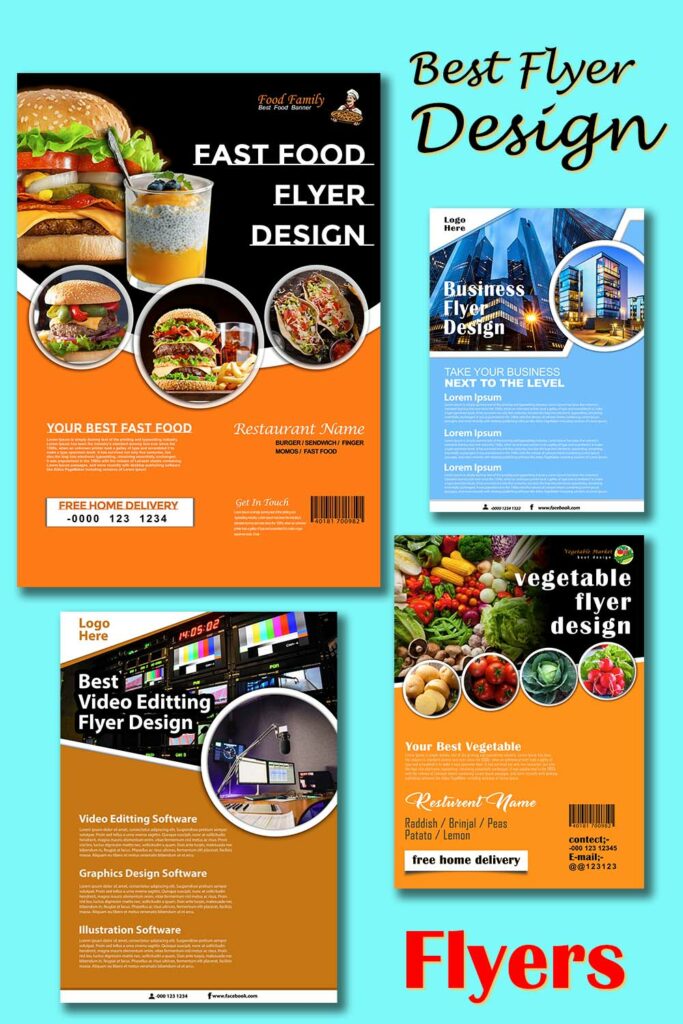 4 Vintage Style Flyers Design - MasterBundles