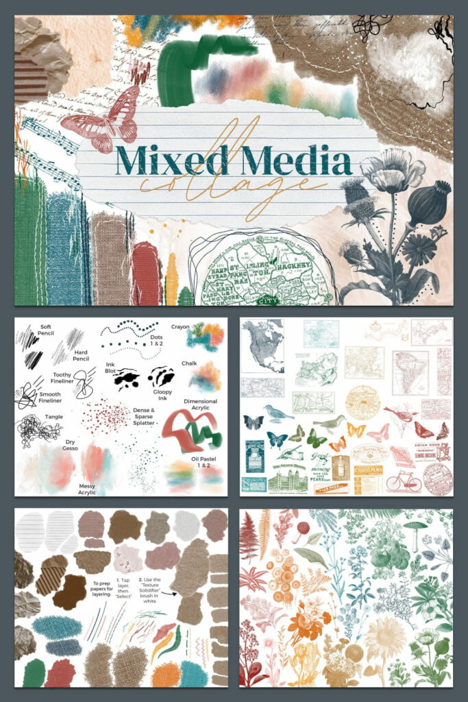 Mixed Media Brushes for Procreate – MasterBundles