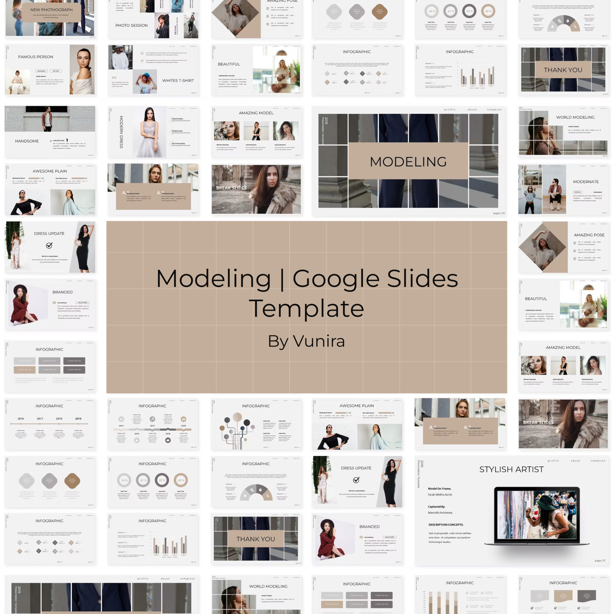Houburn.CO Google Slide Template | MasterBundles