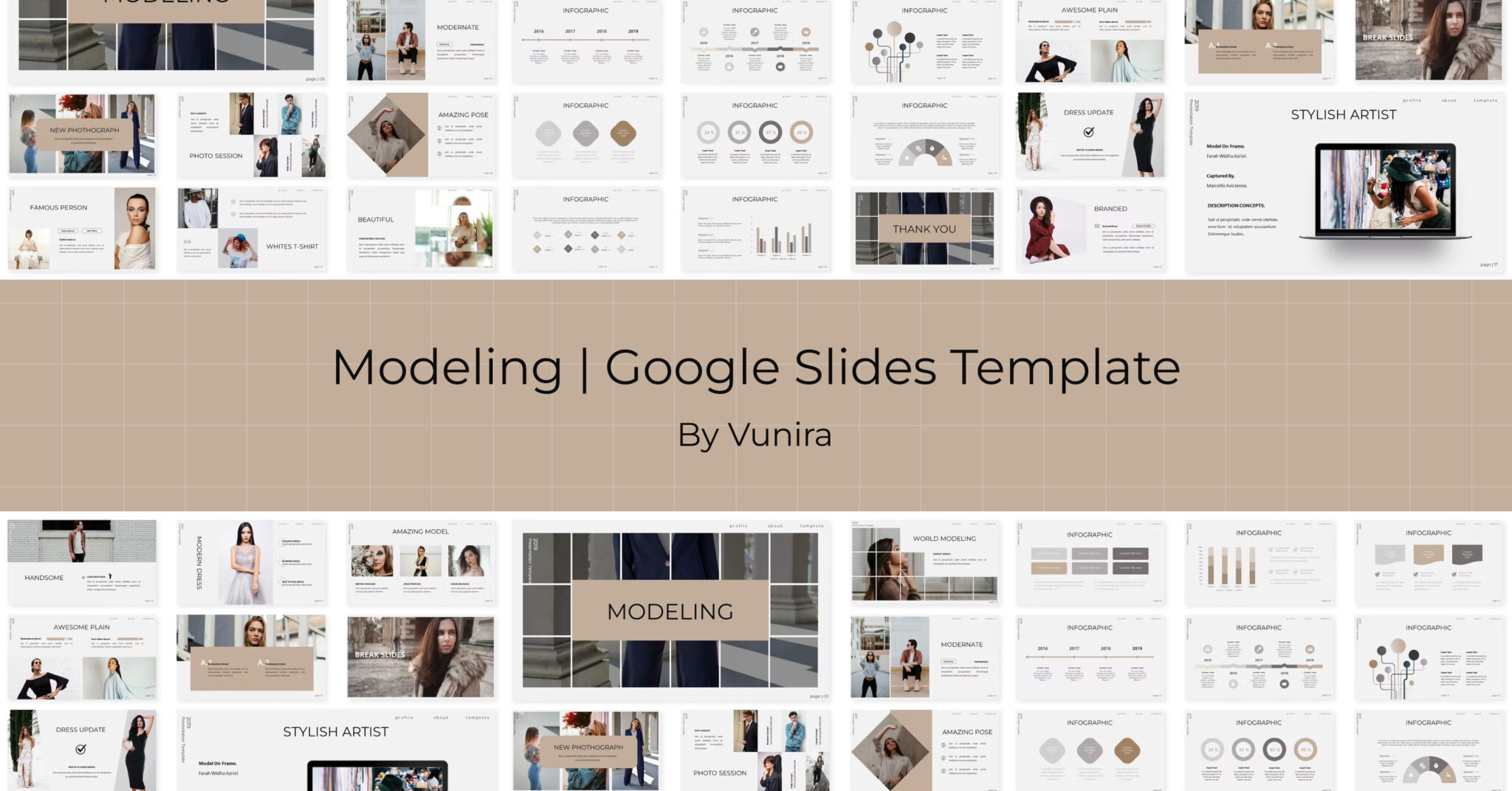 Modeling | Google Slides Template – MasterBundles