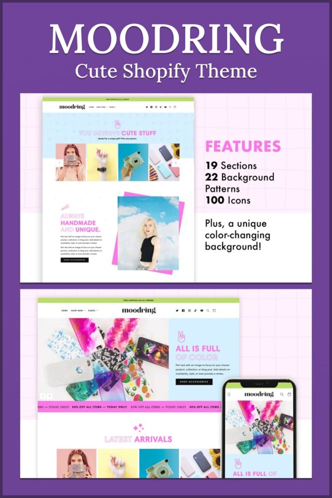 Moodring: Cute Shopify Theme – MasterBundles