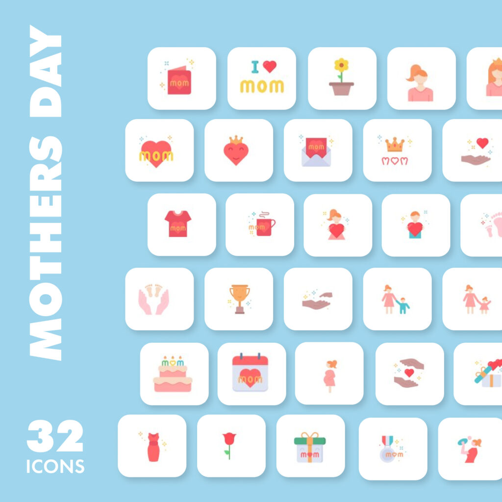Mother's Day Icons – MasterBundles