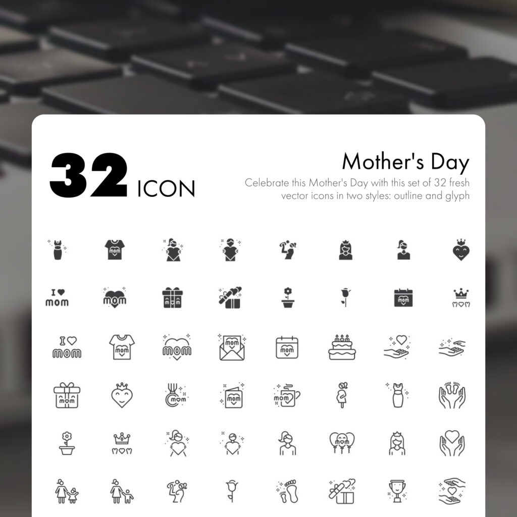 Mother's Day Icons – MasterBundles