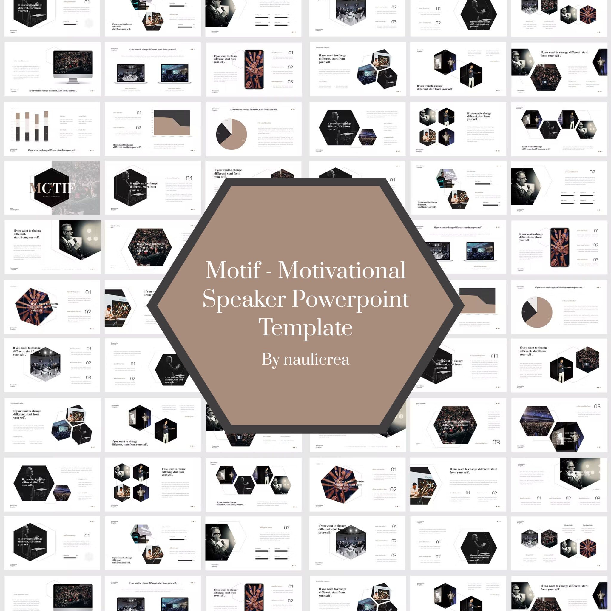 Motif - Motivational Speaker Powerpoint Template – MasterBundles