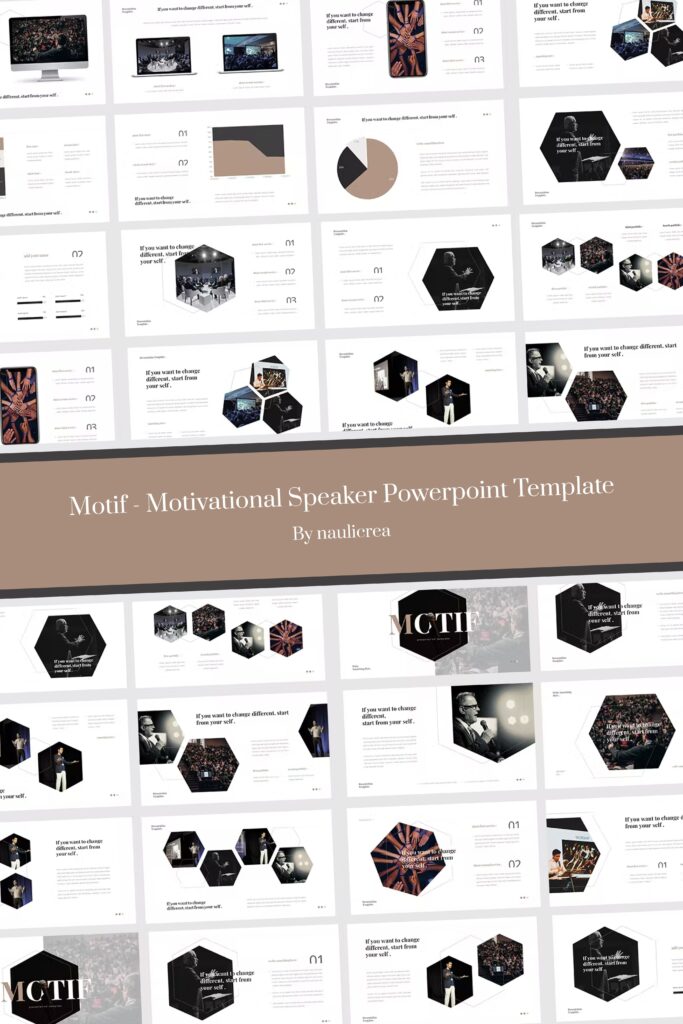 Motif - Motivational Speaker Powerpoint Template – MasterBundles