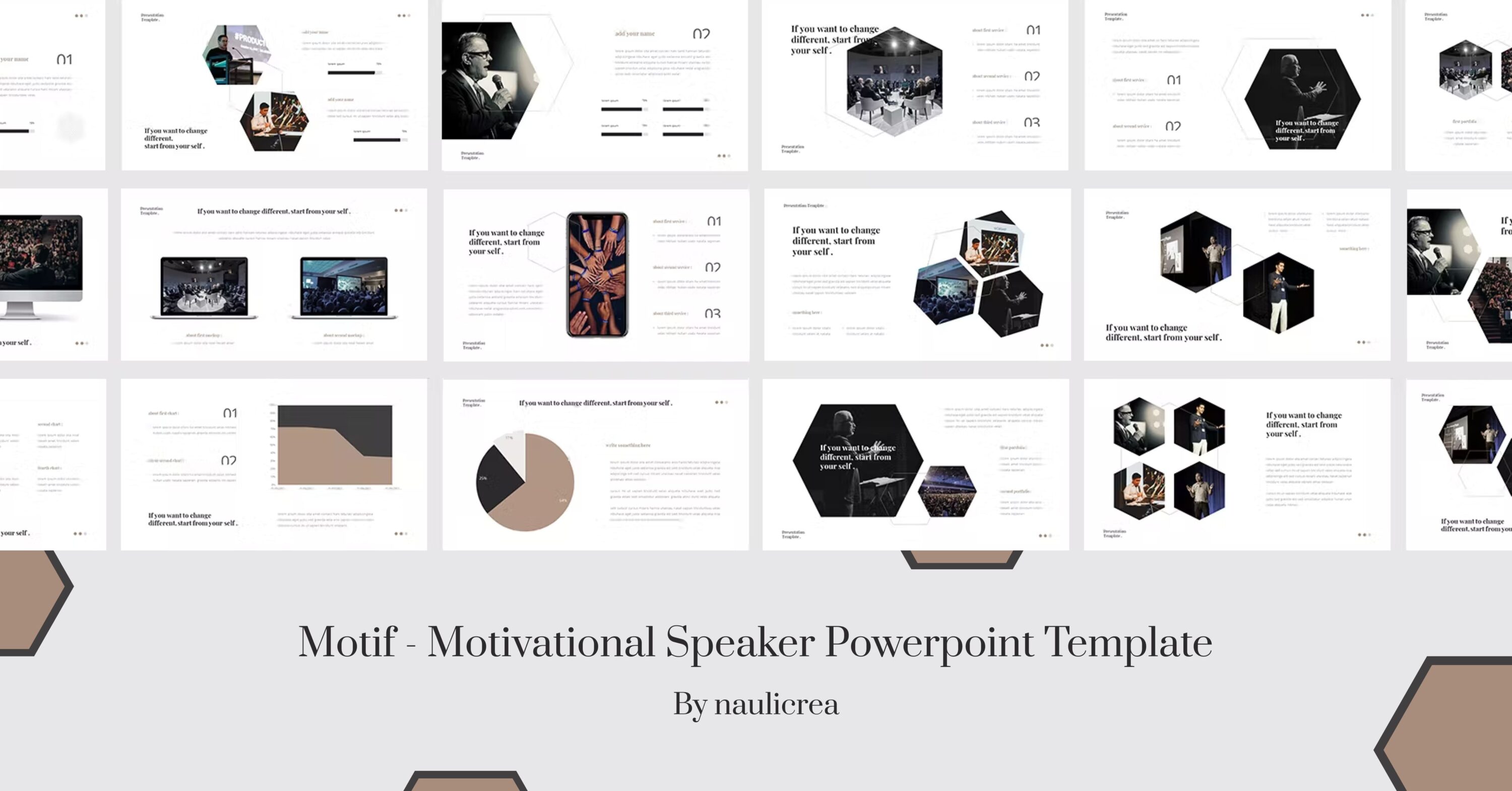 Motif - Motivational Speaker Powerpoint Template – MasterBundles