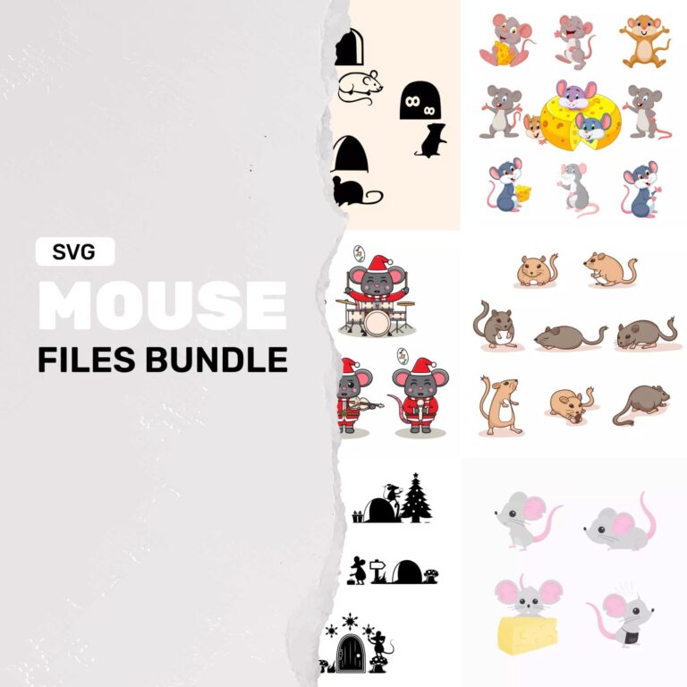 Cute Mouse SVG Files – MasterBundles