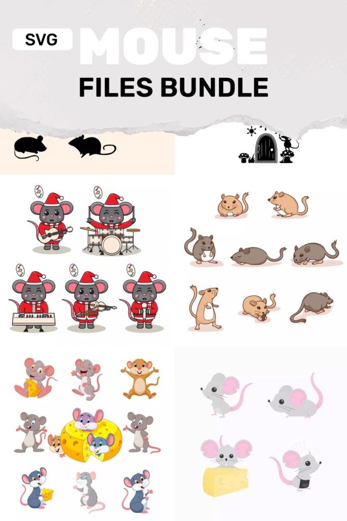 Mouse SVG Files Bundle – MasterBundles
