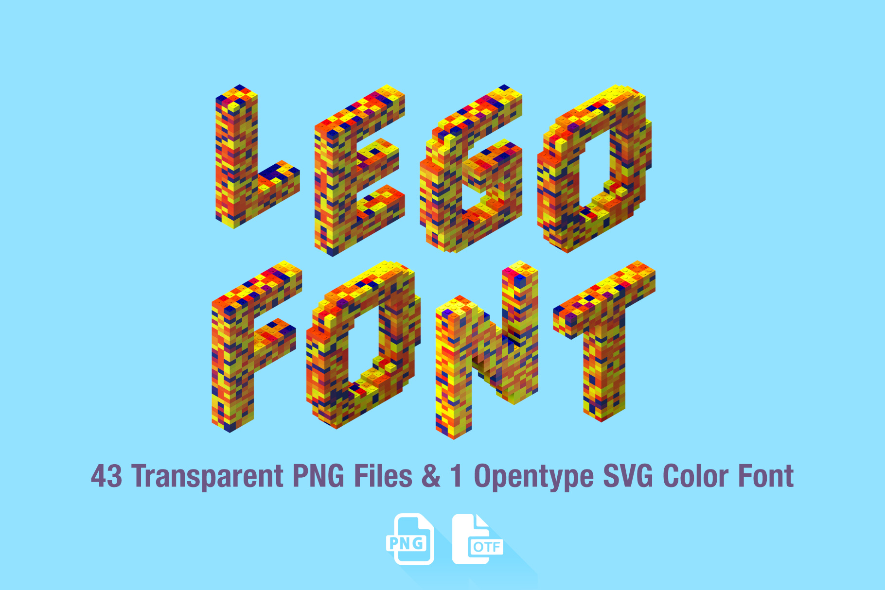 Ms Lego Opentype Color Font and PNG - MasterBundles