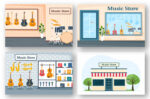 11 Music Shop Illustration - MasterBundles